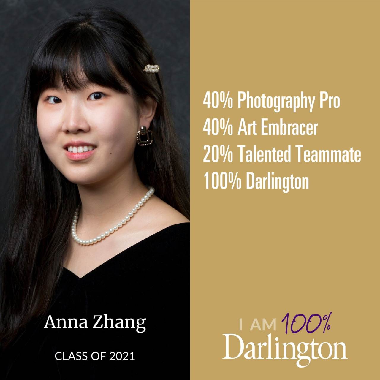 Boarding #SeniorSpotlight: Anna Zhang