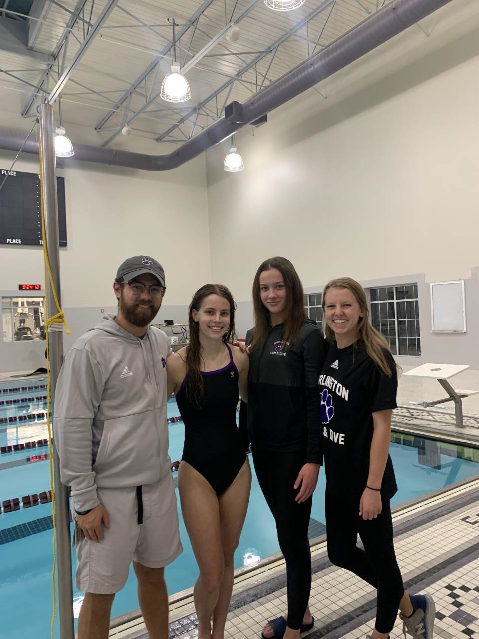 Darlington swim & dive team places 3rd at home meet