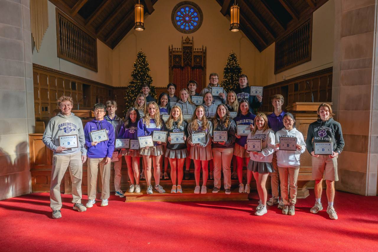 Student-athletes recognized at Fall Sports Assembly