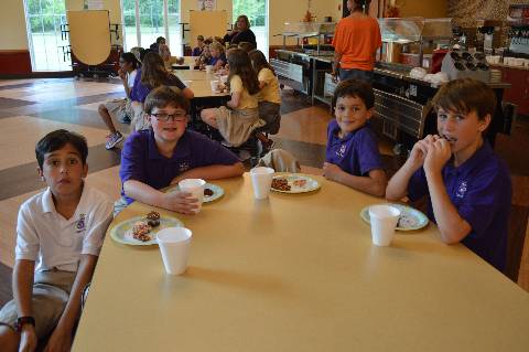 5th Grade Showers the Fine Twins