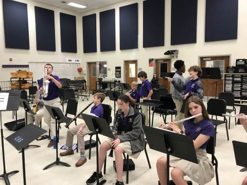 Middle School Jazz Band at Jazz Performance Evaluation