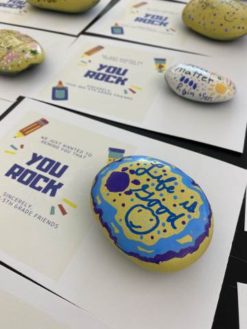 Grades 3-5 "You Rock" Art Project