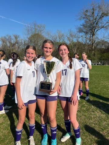 Middle School Girls' Soccer Wins Championship