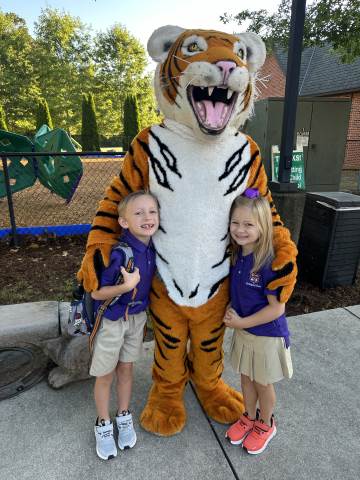 First Day of School with Tiger