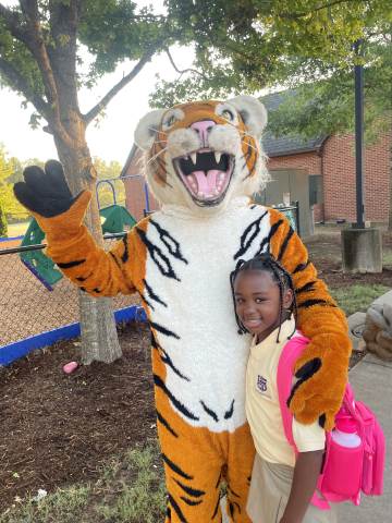 First Day of School with Tiger