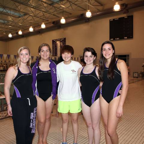 Swim & Dive Team Senior Night