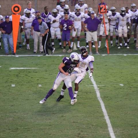 Landon Lawrence in Cartersville Football Game