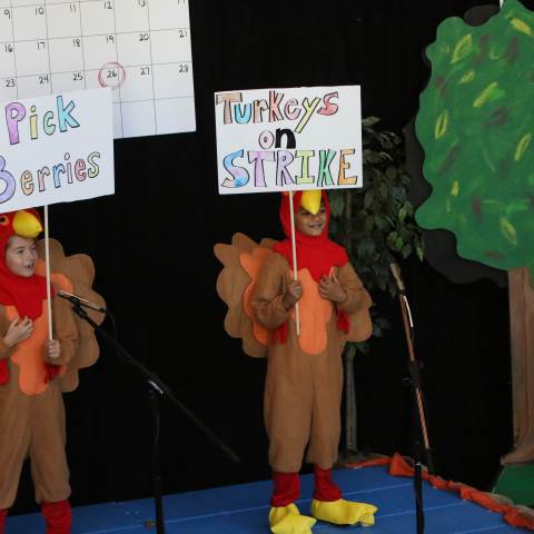 2nd Grade Play: "The Turkeys Go on Strike"