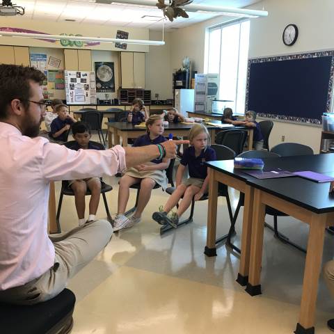 Middle School Science Teachers Visit the 3rd-Graders