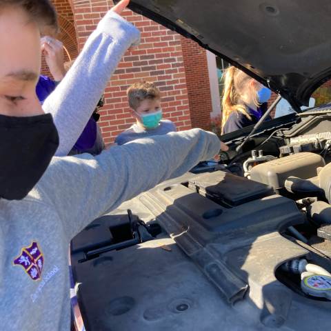 6th Graders Learn About Taking Care of Cars