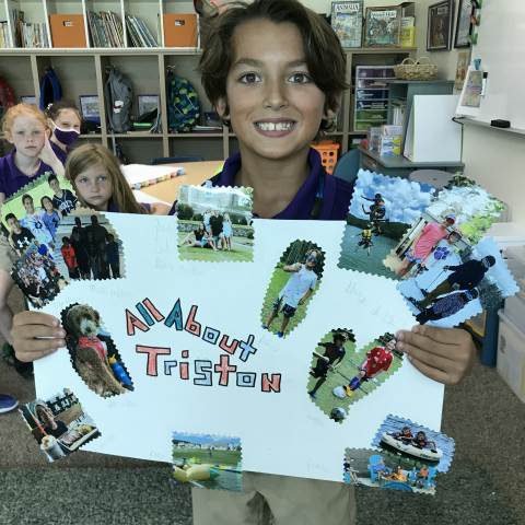 3rd-Graders Share "Me Collages"