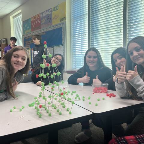 Mr. Eberhart’s Math Classes Build the Tallest Towers