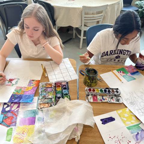 Middle Grades Art Explores Watercolor