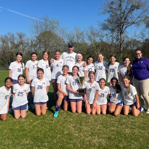 Middle School Girls' Soccer Wins Championship